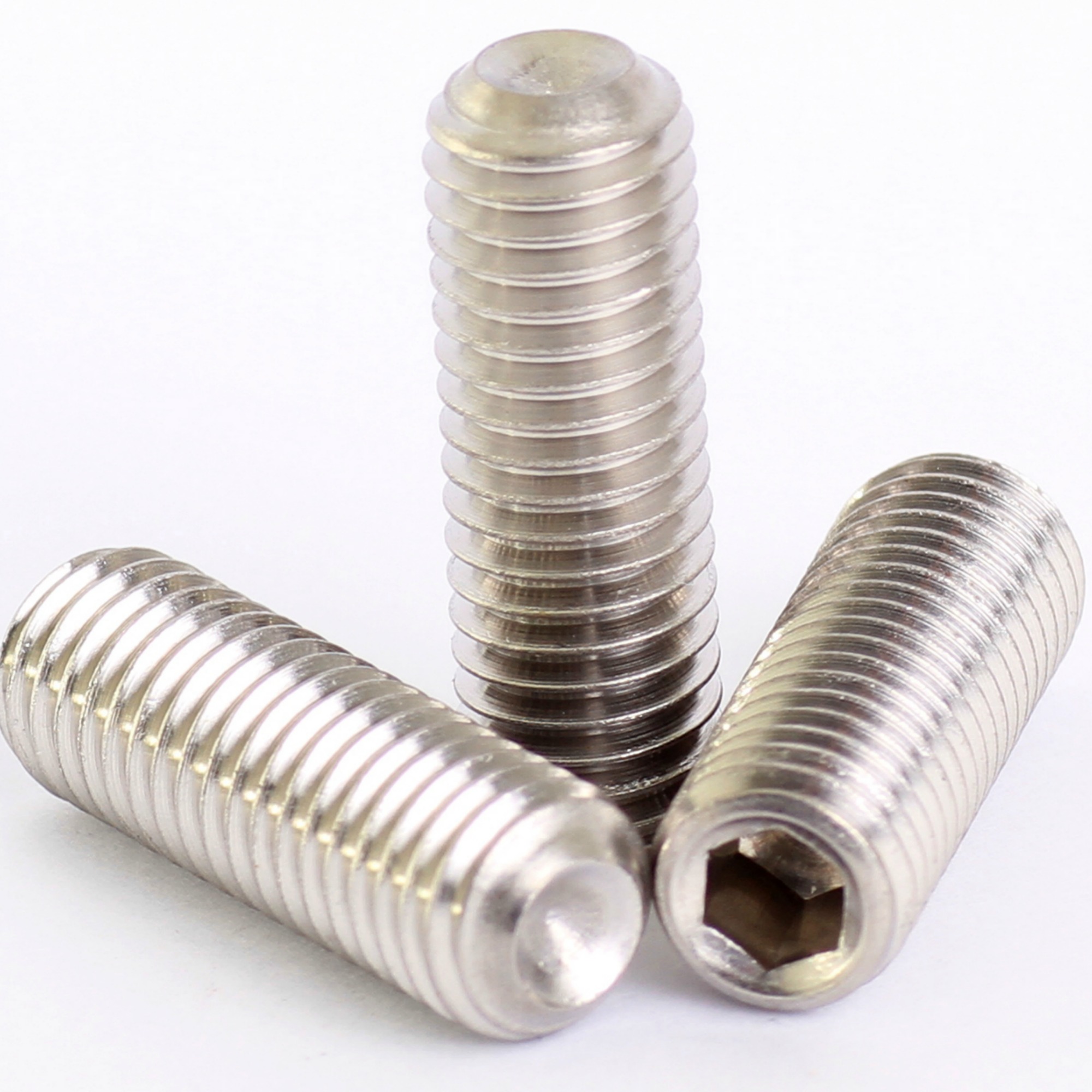 6mm M6 A2 STAINLESS STEEL GRUB SCREWS CUP POINT HEX SOCKET SET SCREW